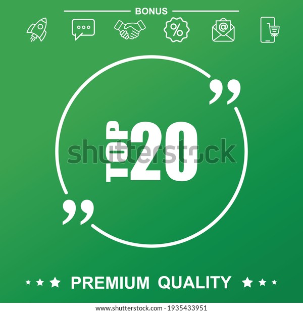 Top 20 Line Icon Quote Symbol Stock Vector (Royalty Free) 1935433951 ...