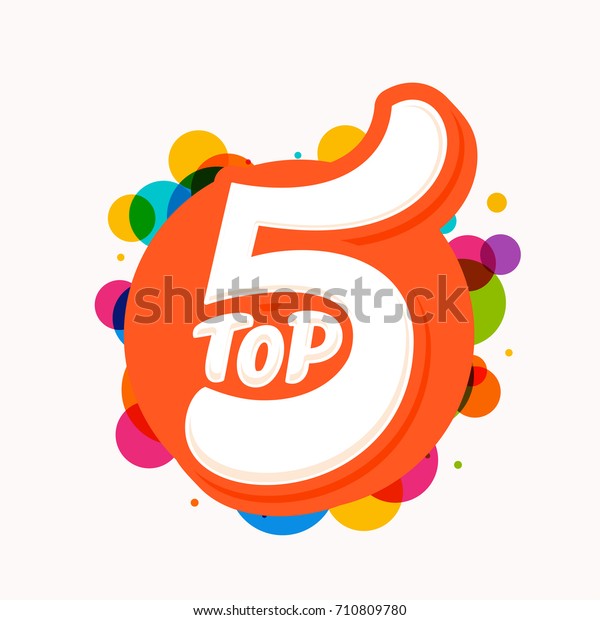 Top 5 Banner Vector Lettering Stock Vector (Royalty Free) 710809780 ...