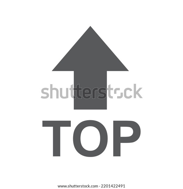 Top Arrow Emoji Vector Symbol Stock Vector (Royalty Free) 2201422491 ...