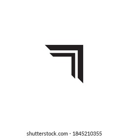 Top Corner Icon Logo Black Color Stock Vector (Royalty Free) 1845210355 ...