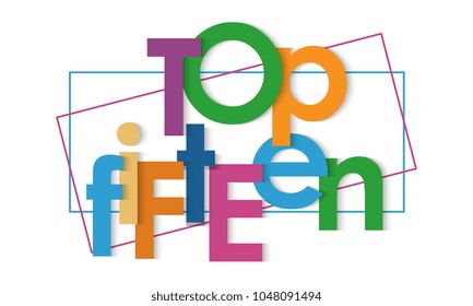 Vektor Stok Top Ten Vector Letters (Tanpa Royalti) 1048090087 ...