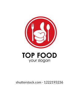 Top Food Logo Template Stock Vector (Royalty Free) 1222193236 ...