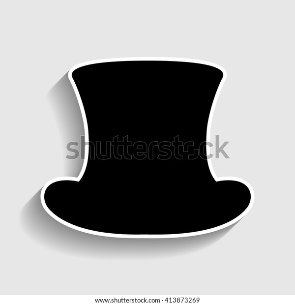 Top Hat Sign Stock Vector (Royalty Free) 413873269 | Shutterstock