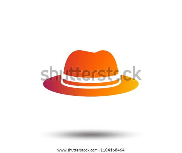 Top Hat Sign Icon Classic Headdress Stock Vector (Royalty Free ...