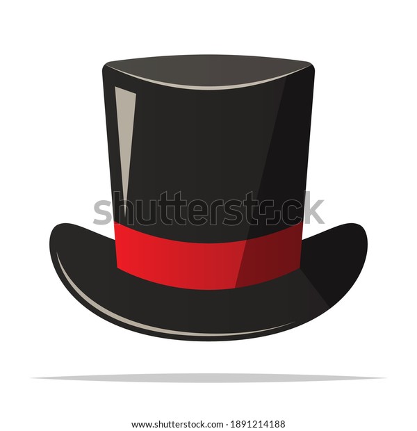 Top Hat Vector Isolated Illustration Stock Vector (Royalty Free ...