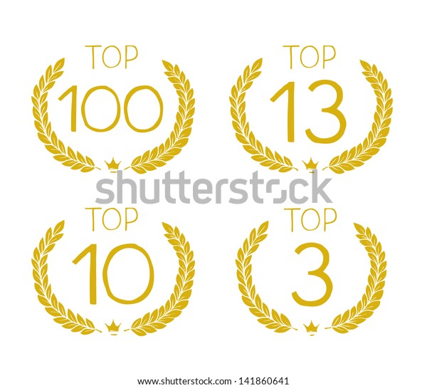 「上位10位、上位13位、上位10位、上位3位」のベクター画像素材（ロイヤリティフリー） 141860641