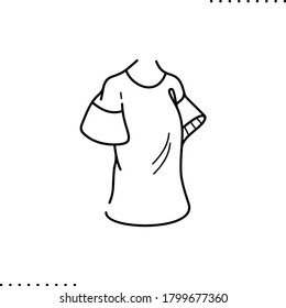 Top Outfit Vector Icon Outlines Stock Vector (Royalty Free) 1799677360 ...
