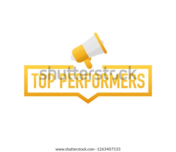 Top Performers Badge Icon Stamp Logo Stock Vector (Royalty Free) 1263407533