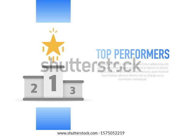 Top Performers Website Template Designs Vector: เวกเตอร์สต็อก (ปลอดค่า ...