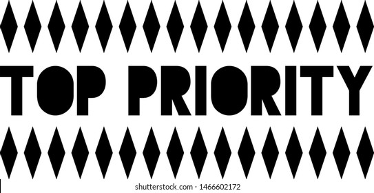 Top Priority Stamp On White Background Stock Vector (Royalty Free ...