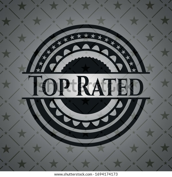 Top Rated Black Badge Vector Illustration Stock Vector (Royalty Free ...