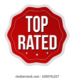 Top Travel Label Sticker On White: vector de stock (libre de regalías ...