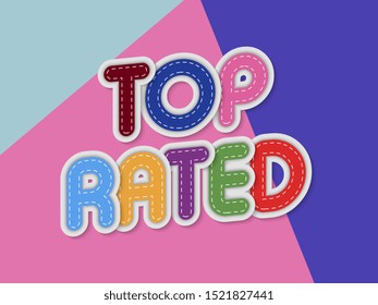 Top Rated Letters Banner Border Stitches Stock Vector (Royalty Free ...