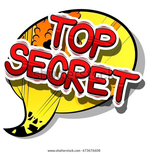 Top Secret Comic Book Style Phrase Stock Vector (Royalty Free ...