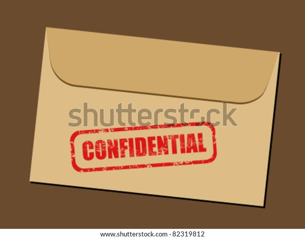Top Secret Document Envelope Rubber Stamp Stock Vector (Royalty Free ...