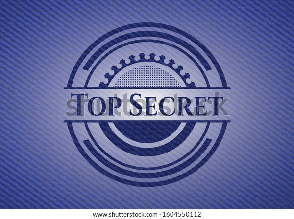 Top Secret Emblem Jean Texture Vector Stock Vector (Royalty Free ...