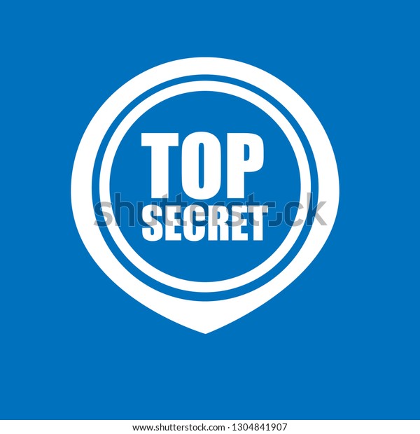 Top Secret Map Pin Stock Vector (Royalty Free) 1304841907 | Shutterstock