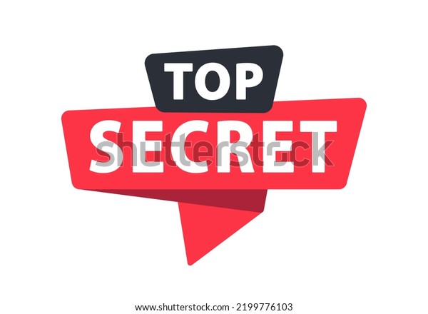 Top Secret Paper Speech Bubble Vector Stock Vector (Royalty Free ...