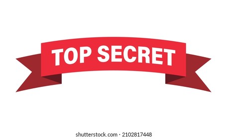 Top Secret Red Scroll Banner Vector Stock Vector (Royalty Free ...