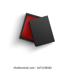 Top View Black Open Blank Rectangular Stock Vector (Royalty Free ...