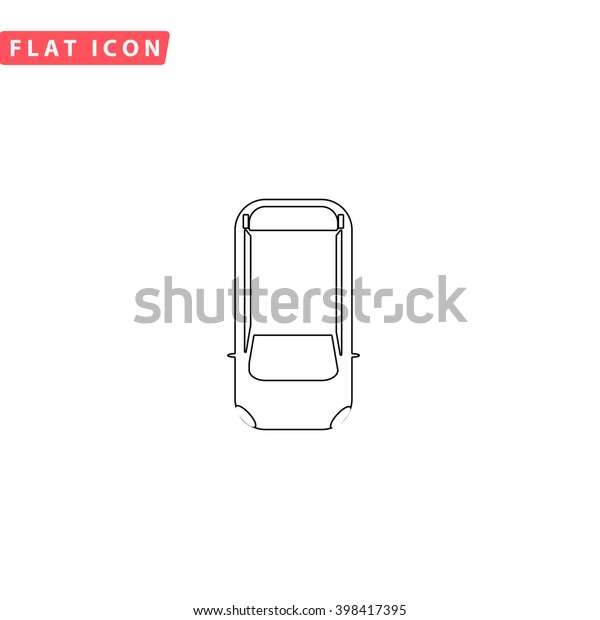 Top View Car Icon Vector Stock Vector (Royalty Free) 398417395 ...