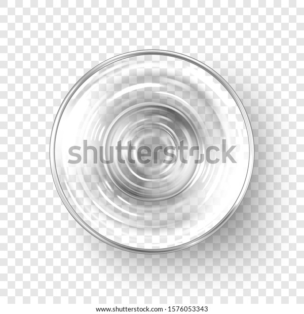 Top View Empty Glass Cup On Stock Vector (Royalty Free) 1576053343
