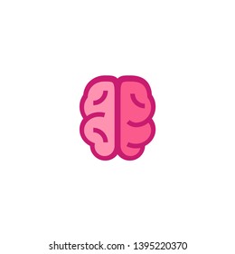 Brain Top View Vector Icon Template Stock Vector (Royalty Free) 1506227135