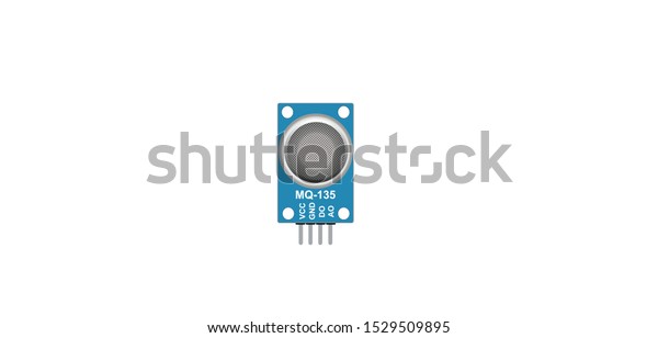 Top View Illustration Mq135 Sensor Arduino Stock Vector (Royalty Free ...