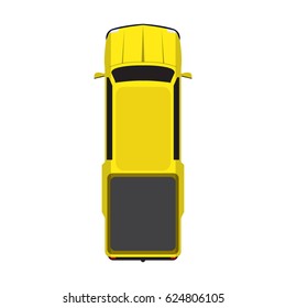 Top View Isolated Car Vector Illustration Stock Vector (Royalty Free ...