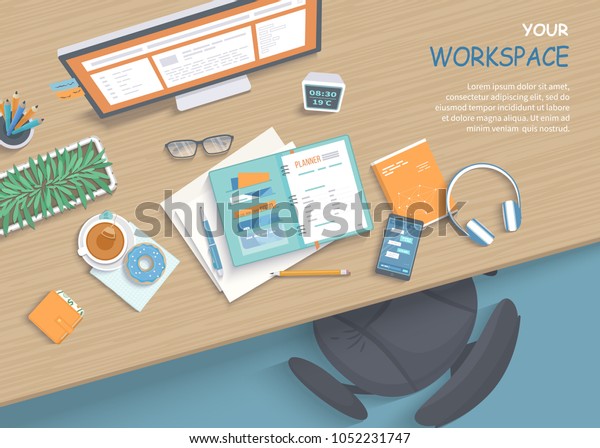 27,203 Vector Desk Top View Images, Stock Photos & Vectors | Shutterstock