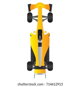 Top View Racing Car Vector Illustration Stock Vector (Royalty Free ...