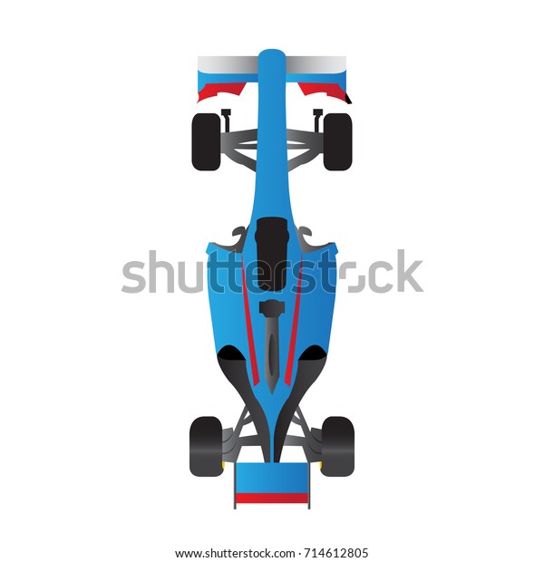 Top View Racing Car Vector Illustration Stock Vector (Royalty Free ...