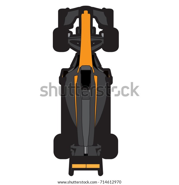 Top View Racing Car Vector Illustration Stock Vector (Royalty Free ...
