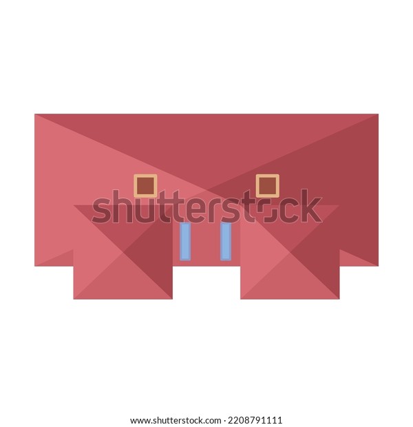 Top View Roof House Vector Illustration Stock Vector (Royalty Free ...