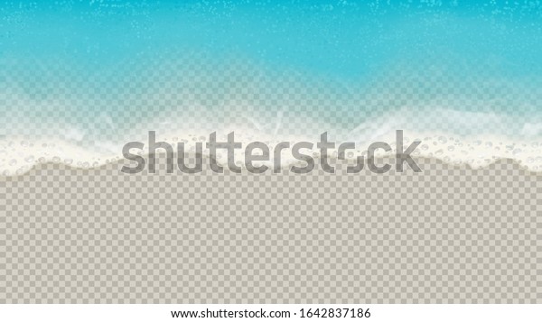 Top View Sea Waves Isolated On Stock Vector (Royalty Free) 1642837186 ...