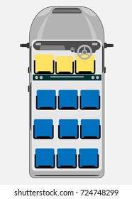 Top View Show Seat Map Passenger Stock Vector (Royalty Free) 724748299 ...