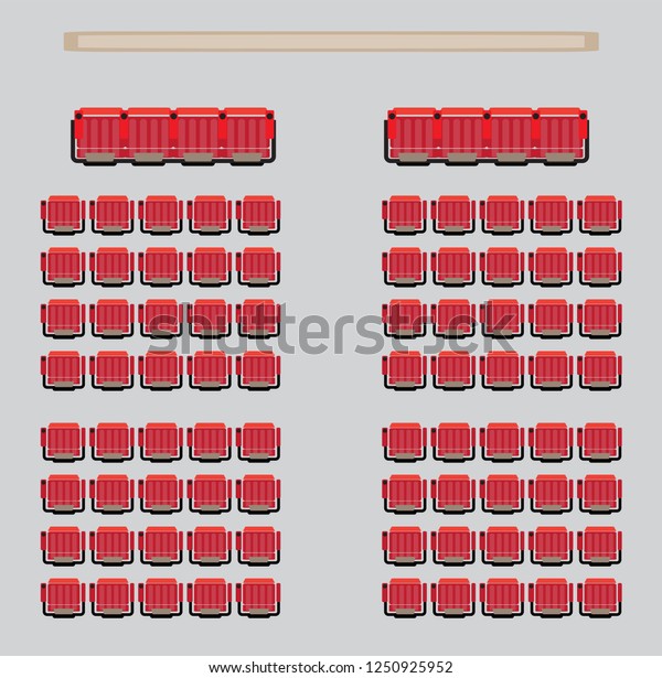 Top View Show Seat Theater Vip Stock Vector (Royalty Free) 1250925952 ...
