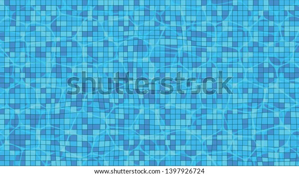 Top View Swimming Pool Backgroundtrendy Design Stock Vector (Royalty ...