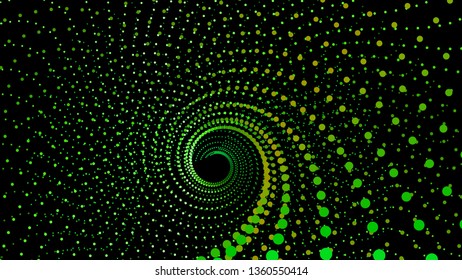 Top View Swirl Dots Perspective Depth Stock Vector (Royalty Free ...