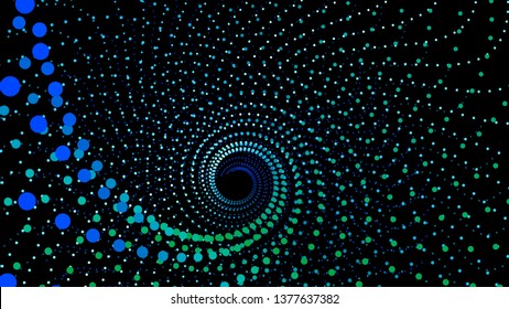 Top View Swirl Dots Perspective Depth Stock Vector (Royalty Free ...
