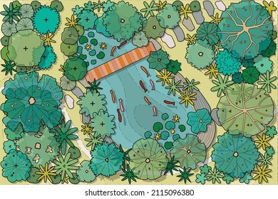 83 Man Made Pond Top View Images, Stock Photos & Vectors | Shutterstock