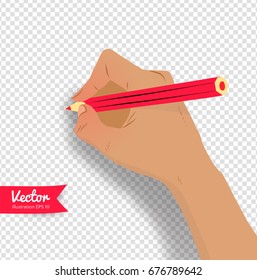 Top View Vector Illustration Female Hand Stock Vector (Royalty Free ...