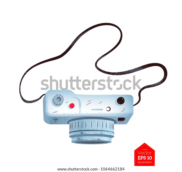 Top View Vector Illustration Photo Camera Stock Vector (Royalty Free ...