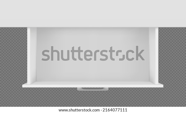 Top View White Empty Open Drawer: เวกเตอร์สต็อก (ปลอดค่าลิขสิทธิ์ ...