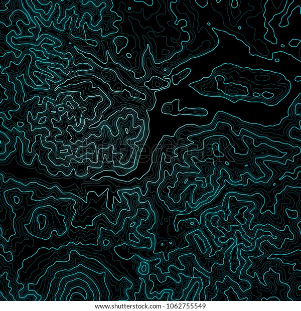 Topographic Background Contour Elevation Topographic Vector Stock ...