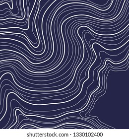 Topographic Map Abstract Height Lines White Stock Vector (Royalty Free ...