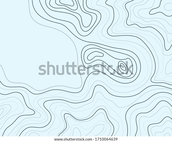 Topographic Map Abstract Height Lines Vector Stock Vector (Royalty Free ...