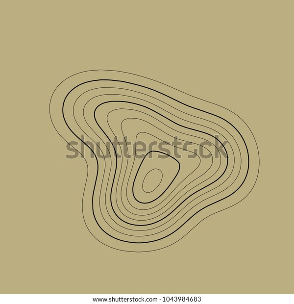 Topographic Map Background Brown Colors Grid Stock Vector (Royalty Free ...