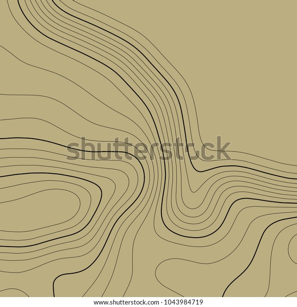 Topographic Map Background Brown Colors Grid Stock Vector (Royalty Free ...