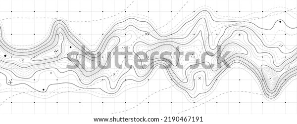 Topographic Map Background Geographic Line Map Stock Vector (Royalty ...